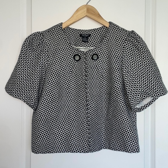 Bob Mackie | Jackets & Coats | Bob Mackie Womens Crop Puff Sleeve ...